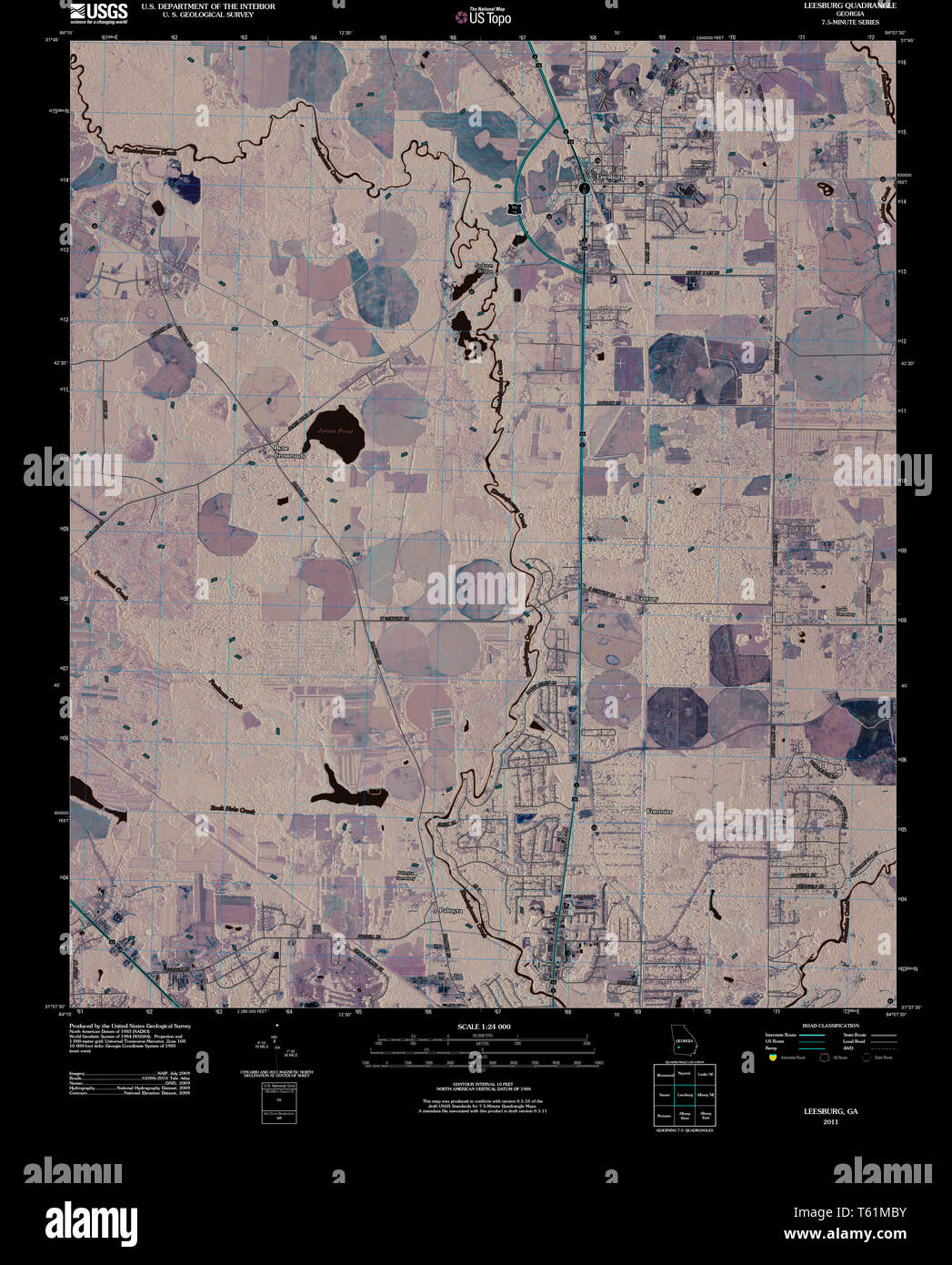 Map of leesburg hi-res stock photography and images - Alamy