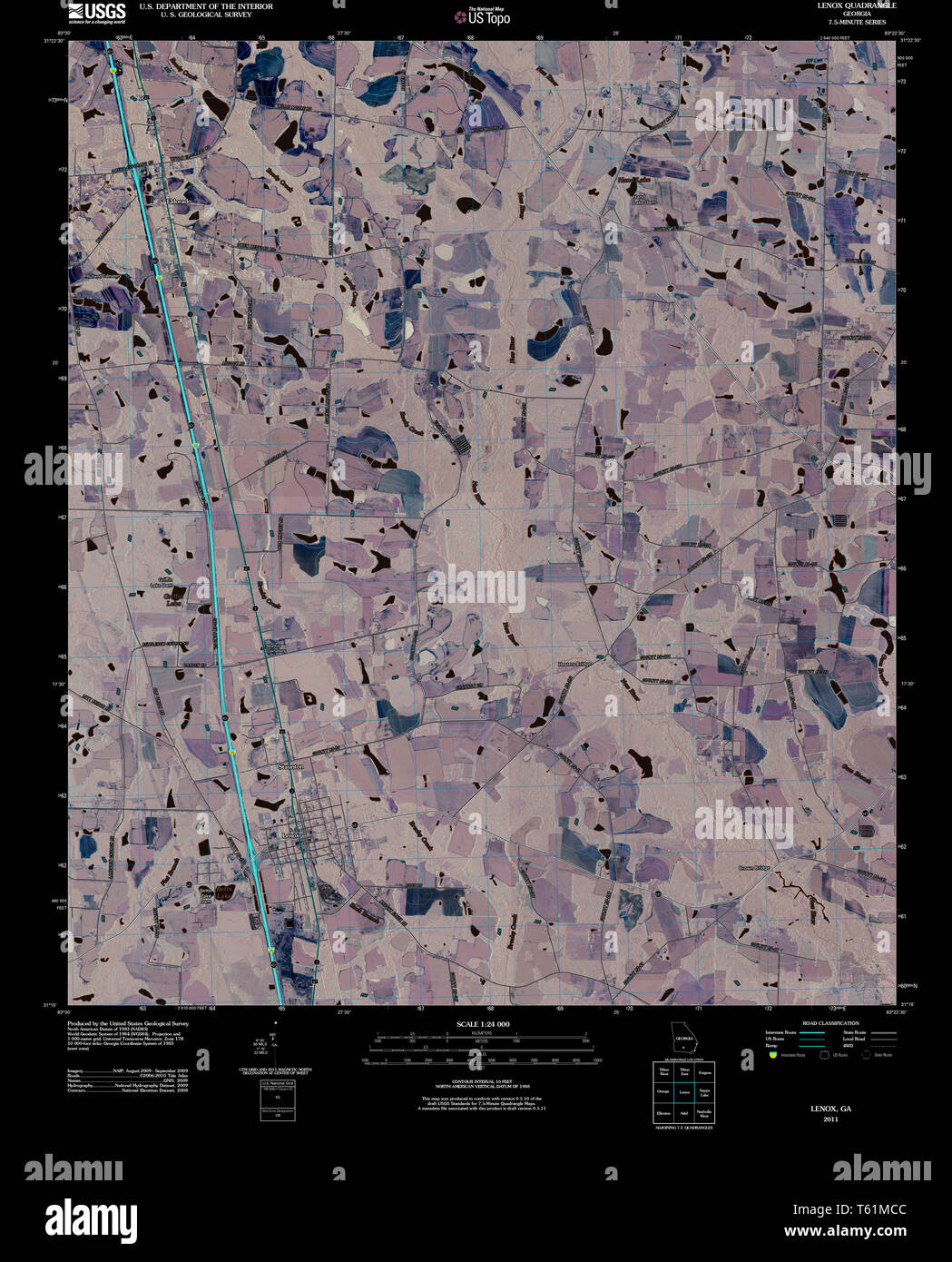 Map of lenox hi-res stock photography and images - Alamy
