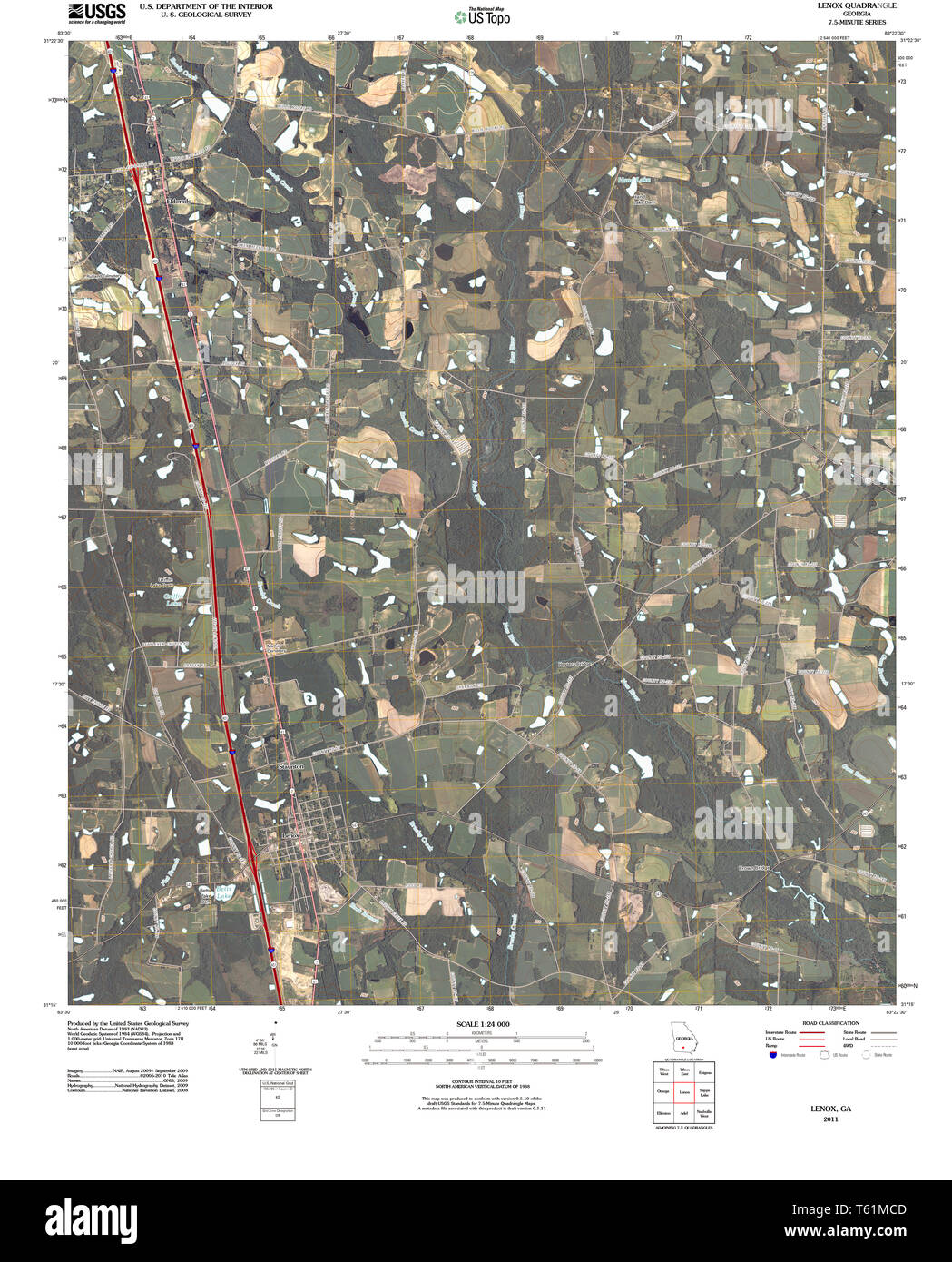 Map of lenox hi-res stock photography and images - Alamy