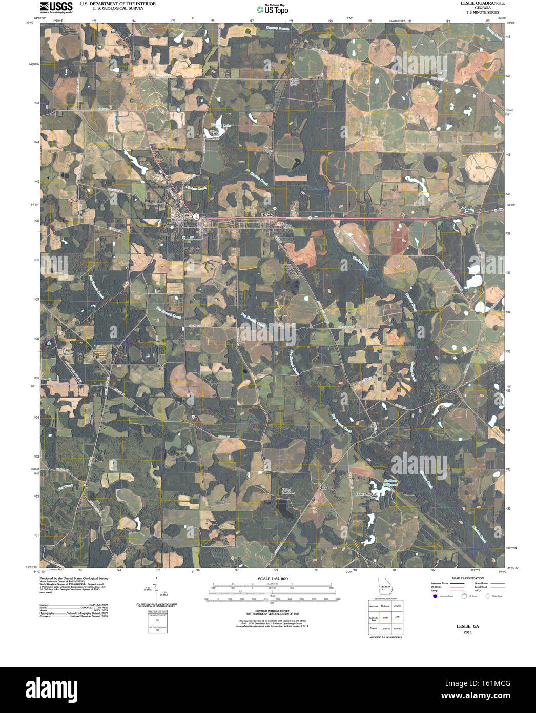 Map of leslie hi-res stock photography and images - Alamy