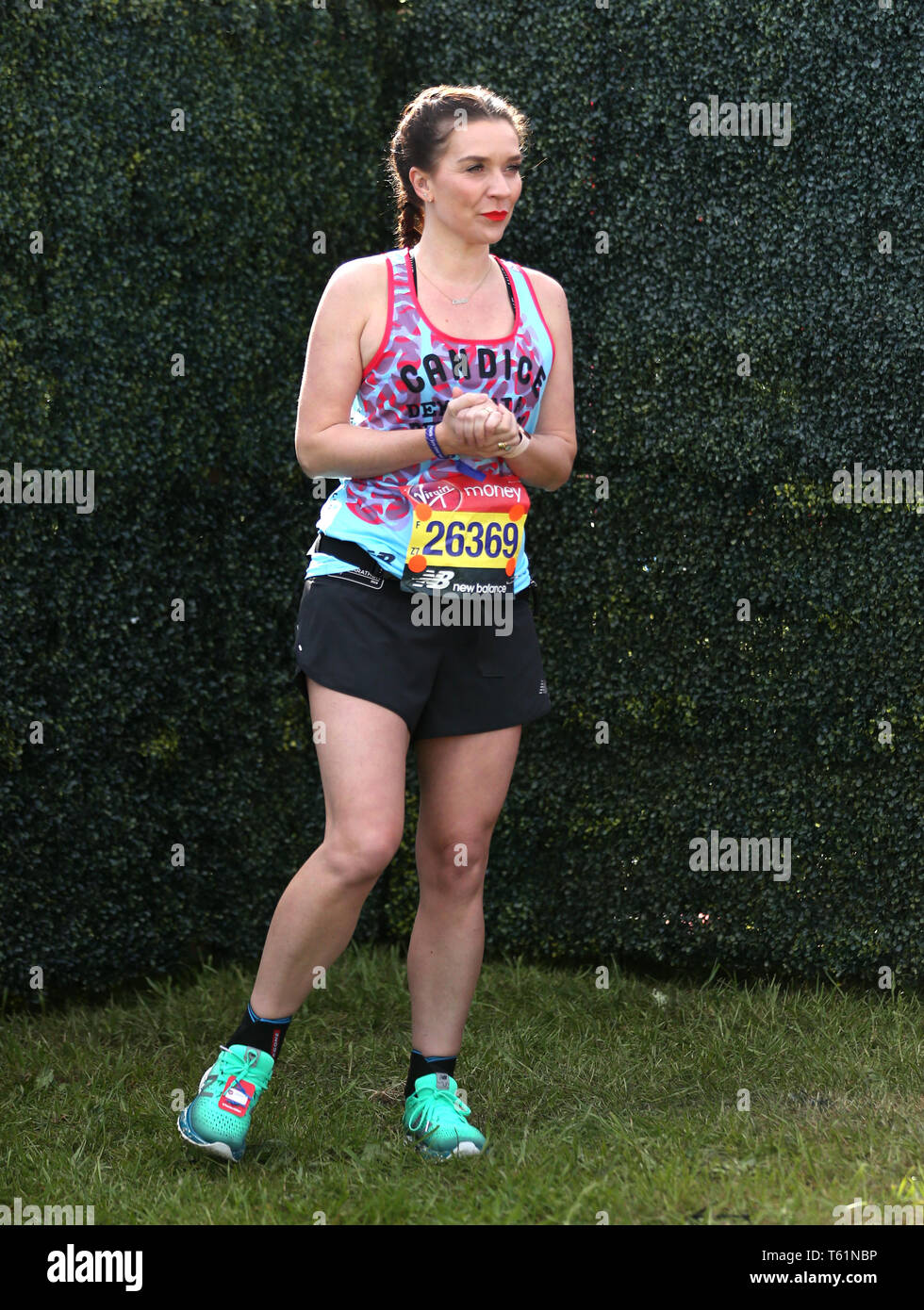 Candice Brown prior to the 2019 Virgin Money London Marathon Stock ...