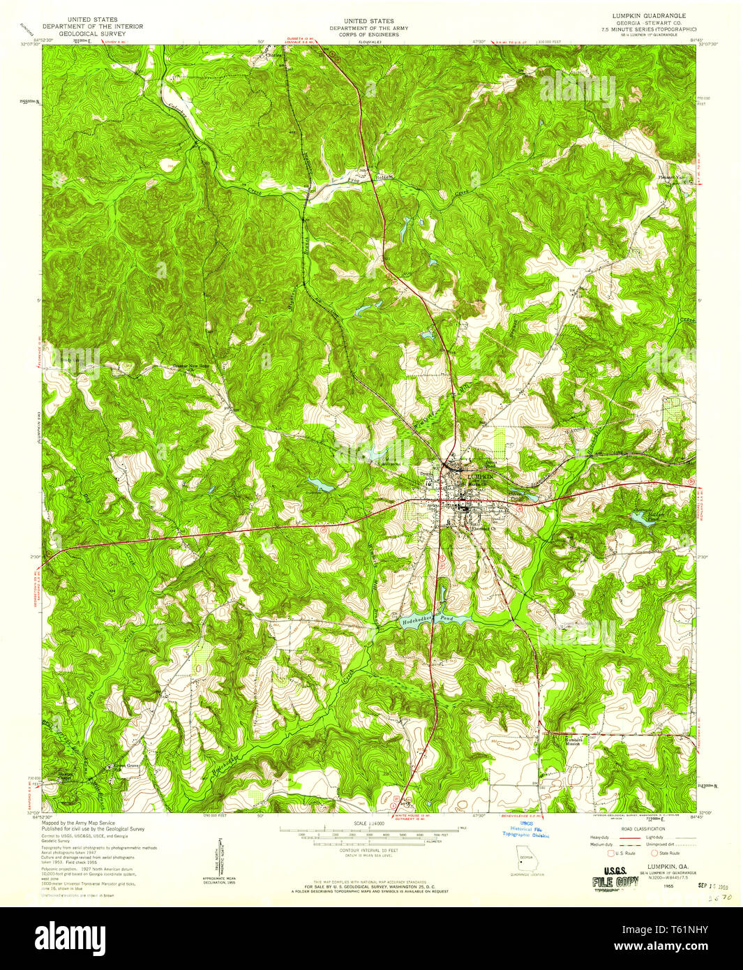Map of lumpkin georgia hi-res stock photography and images - Alamy