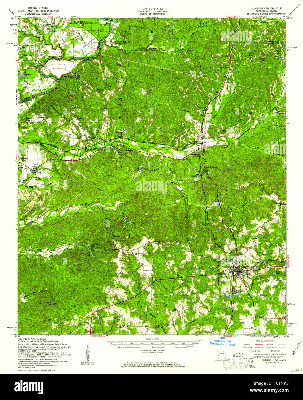 Map of lumpkin georgia hi-res stock photography and images - Alamy