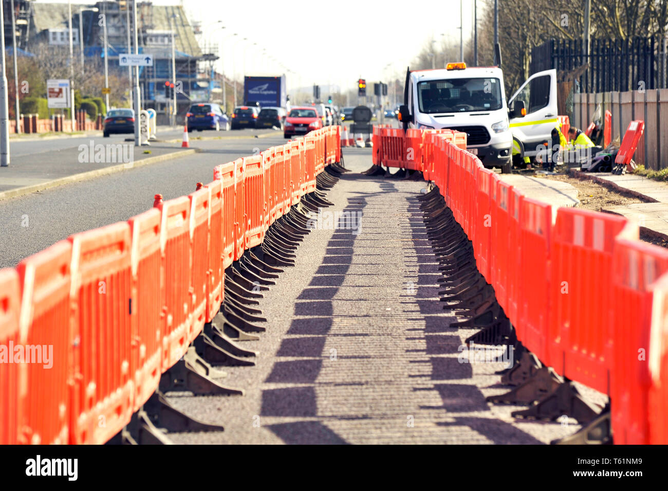 Dual carriageway busy road junction hi-res stock photography and images - Alamy