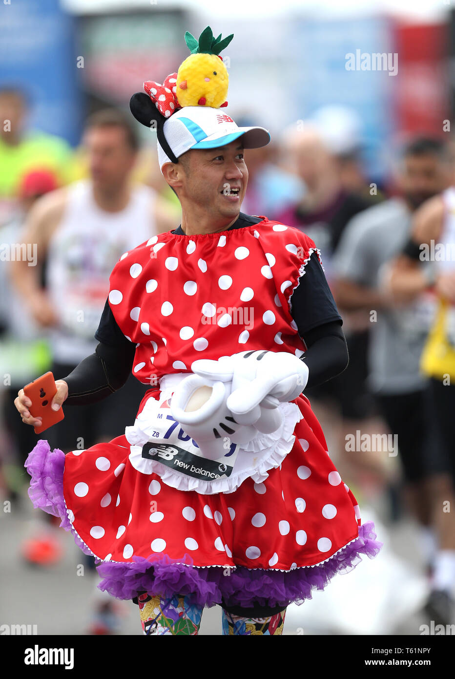 Runners in fancy dress during the 2019 Virgin Money London Marathon ...