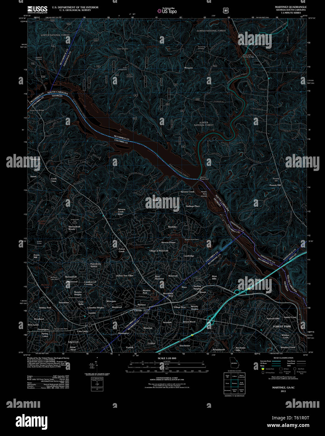 Martinez map hi-res stock photography and images - Alamy