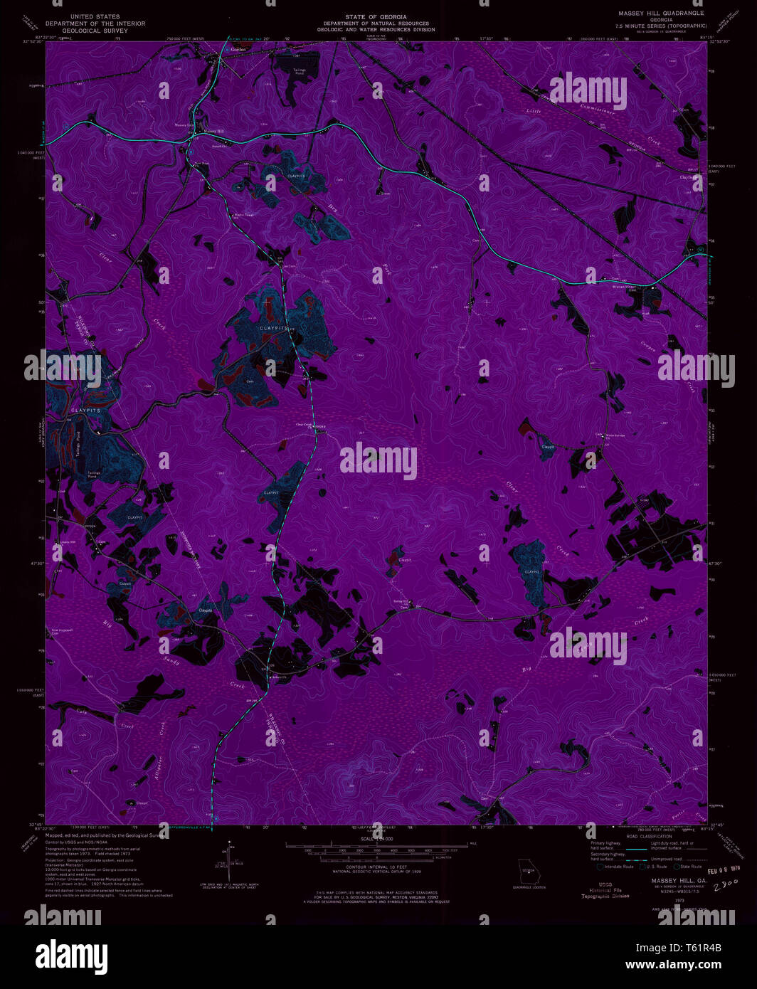 Map of massey hi-res stock photography and images - Alamy