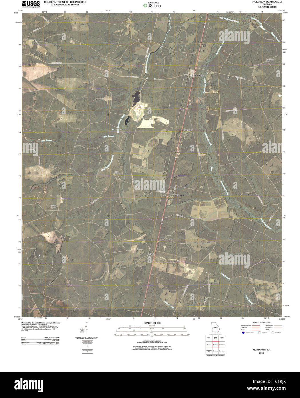 Map of mckinnon hi-res stock photography and images - Alamy