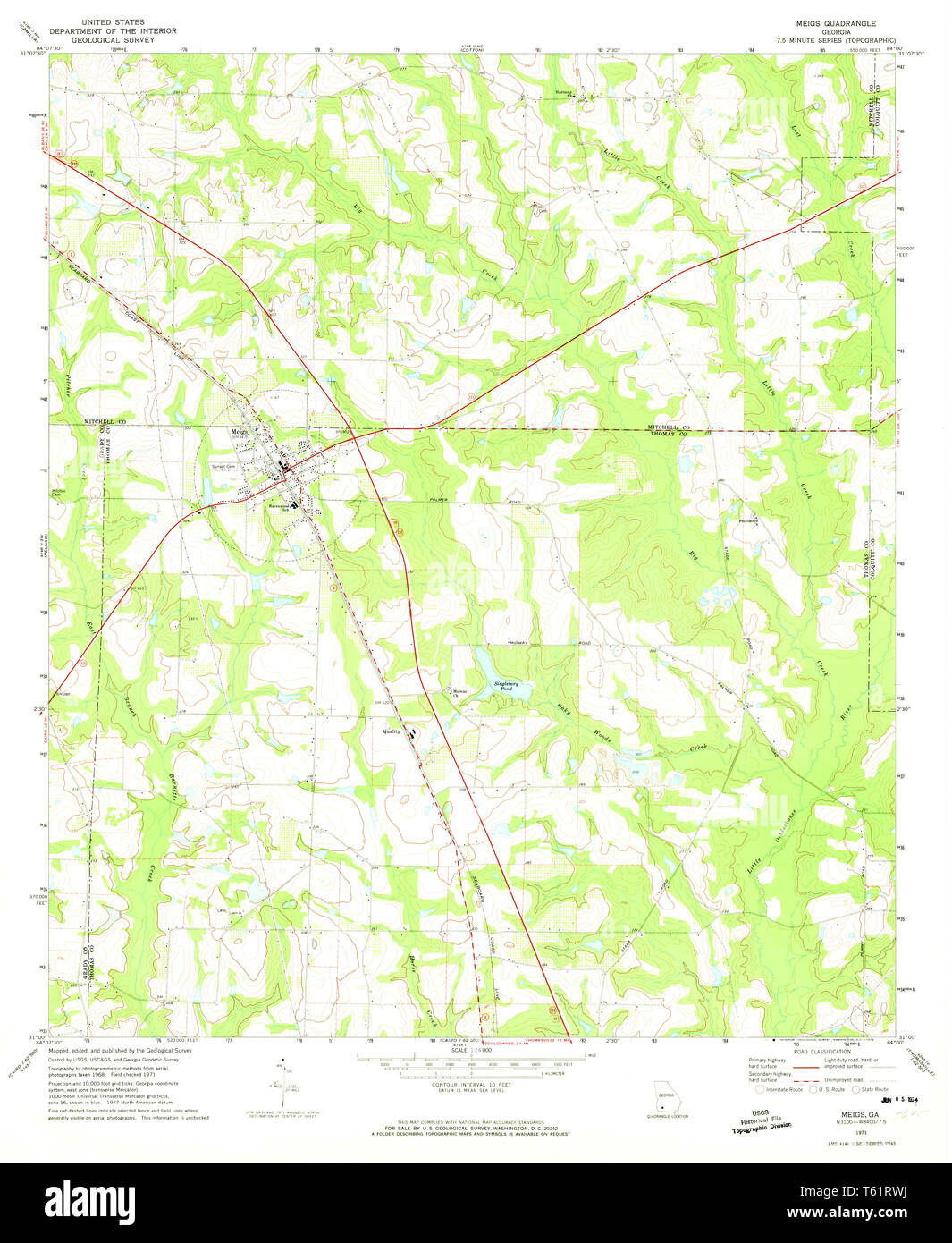 Map of meigs hi-res stock photography and images - Alamy
