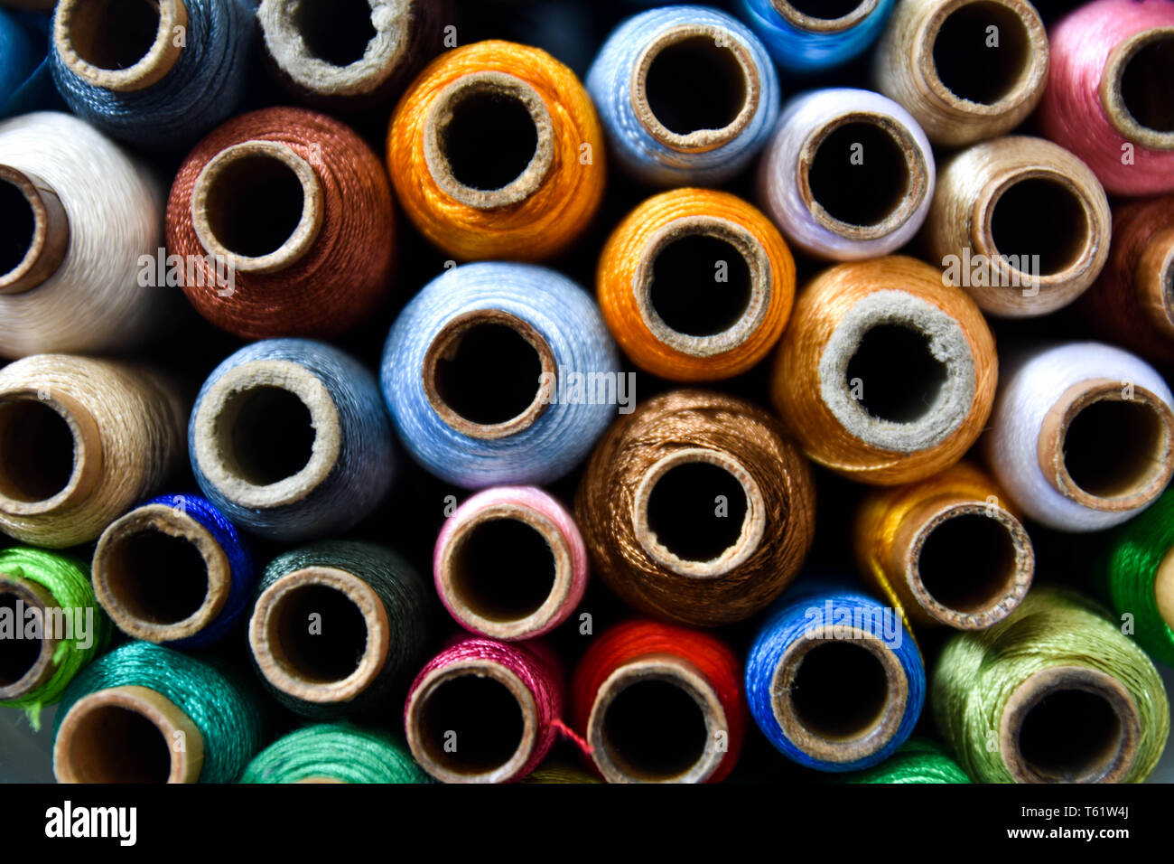 a lot of thread. art soft focus Stock Photo - Alamy