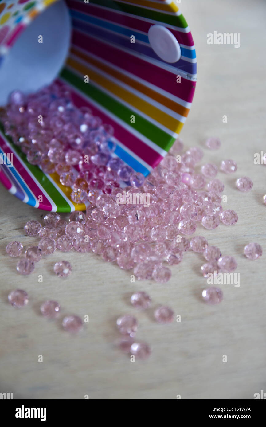 beads in a small bucket Stock Photo - Alamy