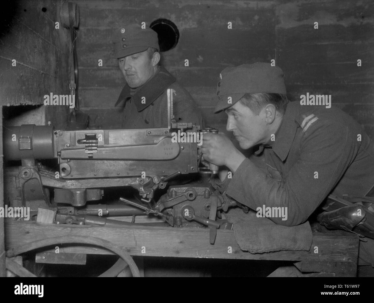 Ww2 machine gun nest hi-res stock photography and images - Alamy