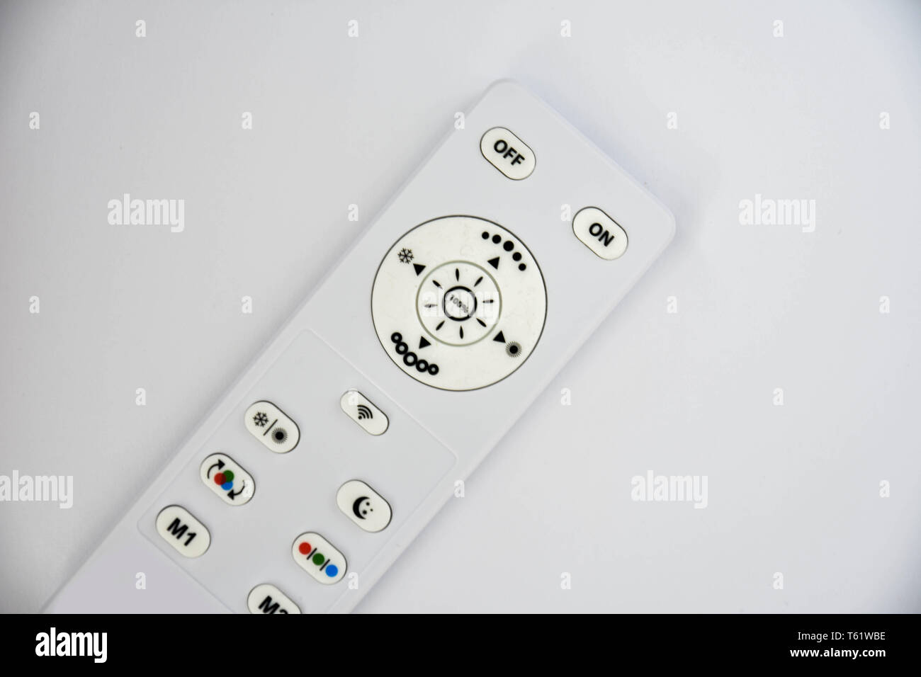 remote control over white background Stock Photo - Alamy