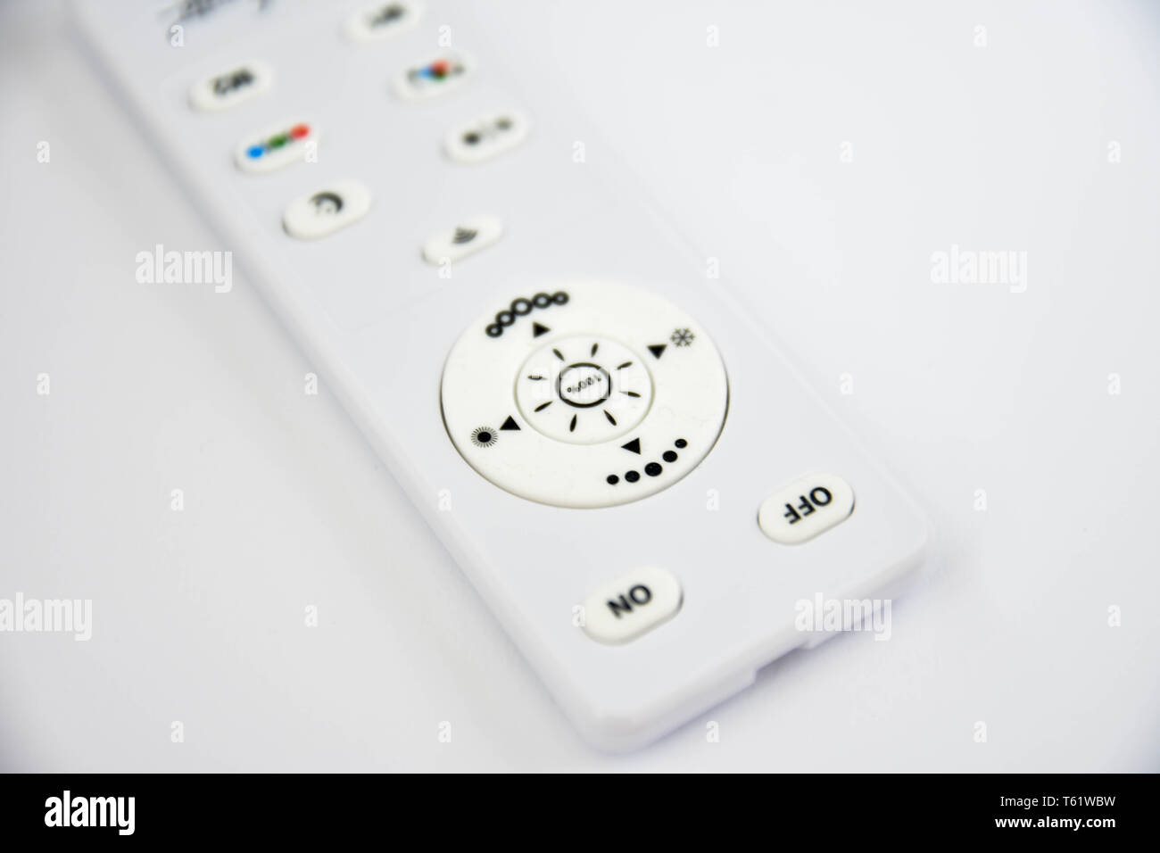remote control over white background Stock Photo - Alamy