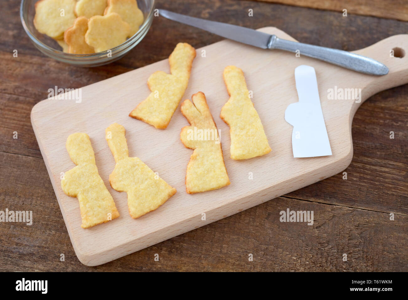 Homemade rabbit cookies Stock Photo - Alamy