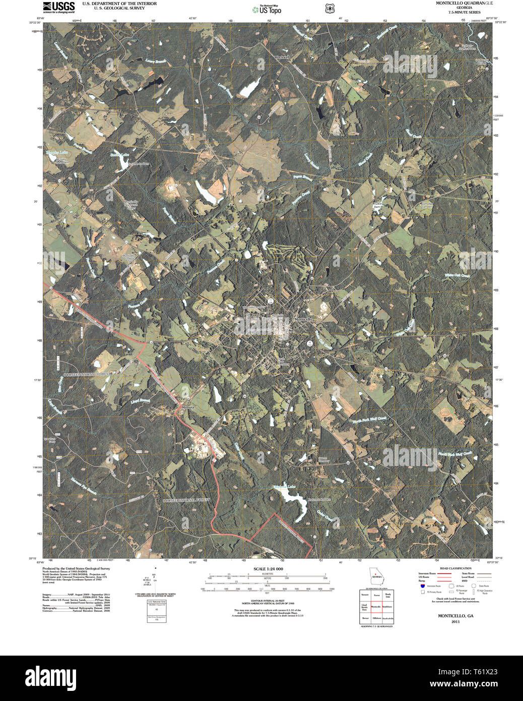 Monticello map hi-res stock photography and images - Alamy