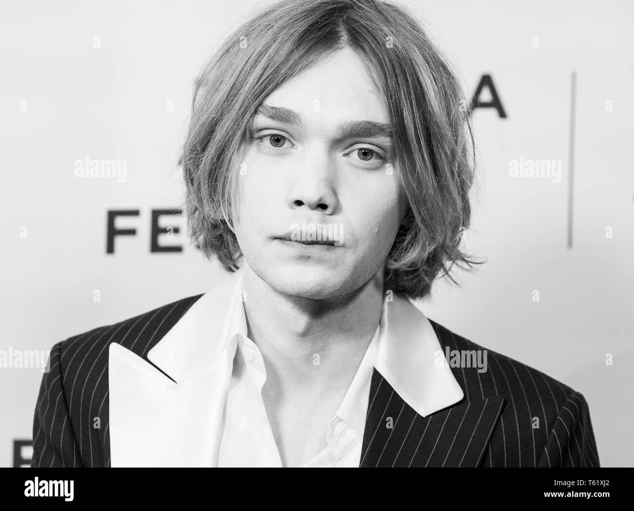 New York, New York, USA. 27th Apr, 2019. Charlie Plummer wearing suit ...