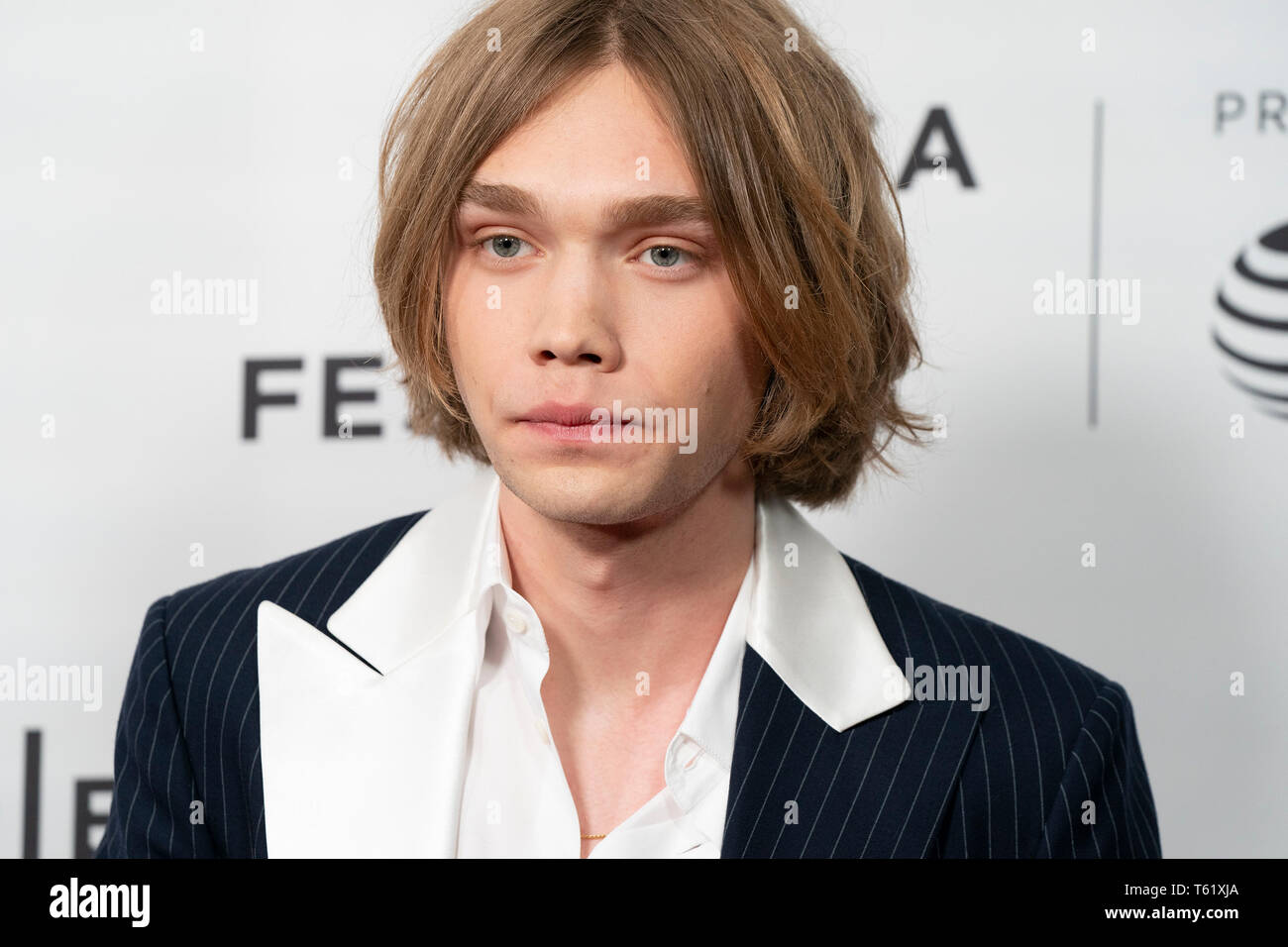 New York, New York, USA. 27th Apr, 2019. Charlie Plummer wearing suit ...