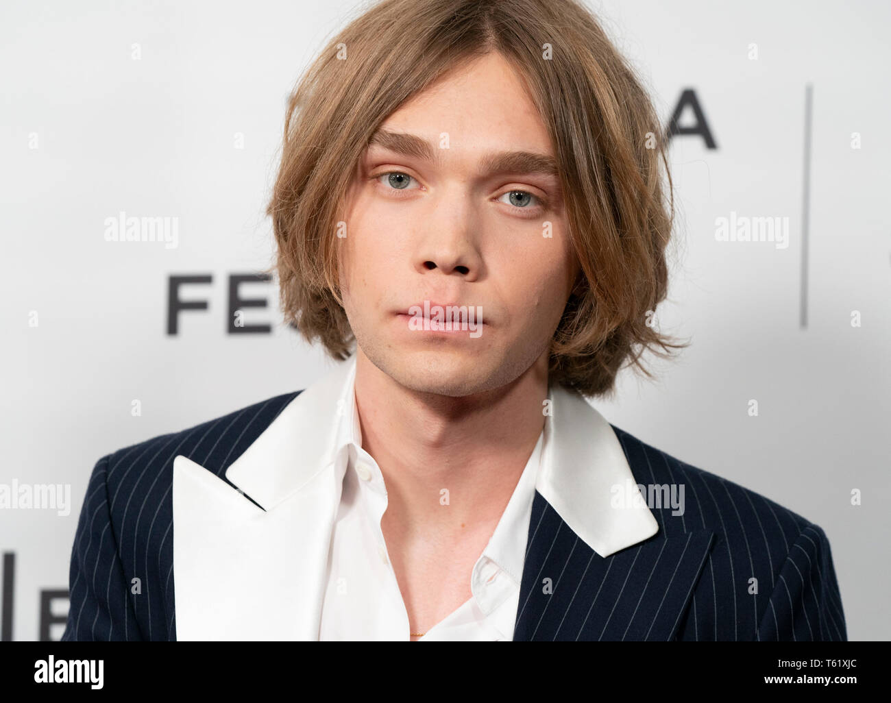 New York, New York, USA. 27th Apr, 2019. Charlie Plummer wearing suit ...