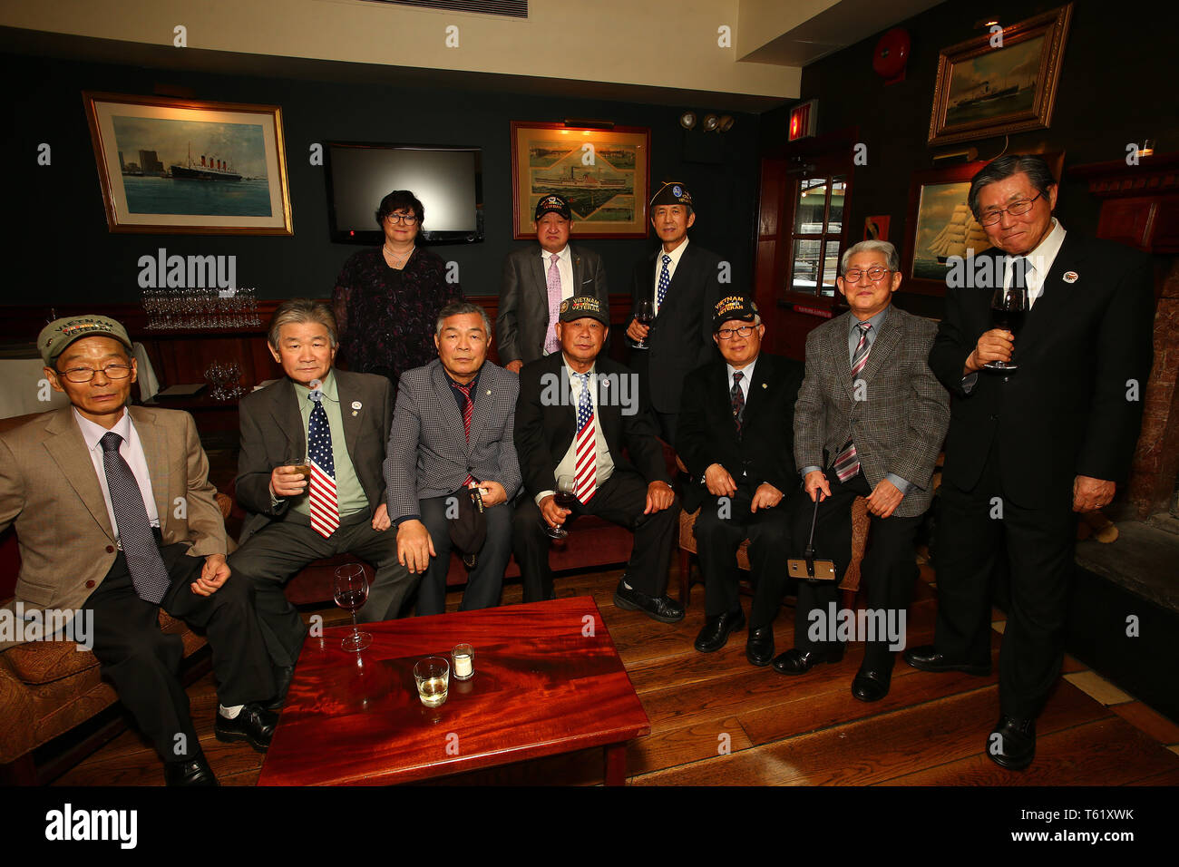 Nyc, United States. 26th Apr, 2019. Members of ROK Vietnam Veterans ...