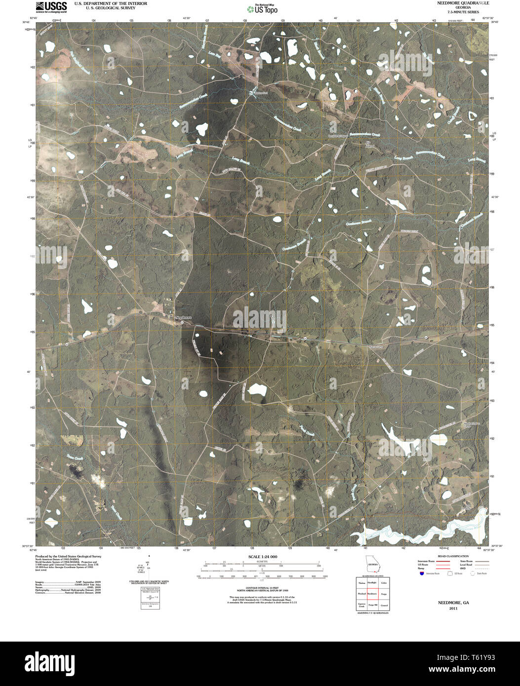 Map of needmore hi-res stock photography and images - Alamy
