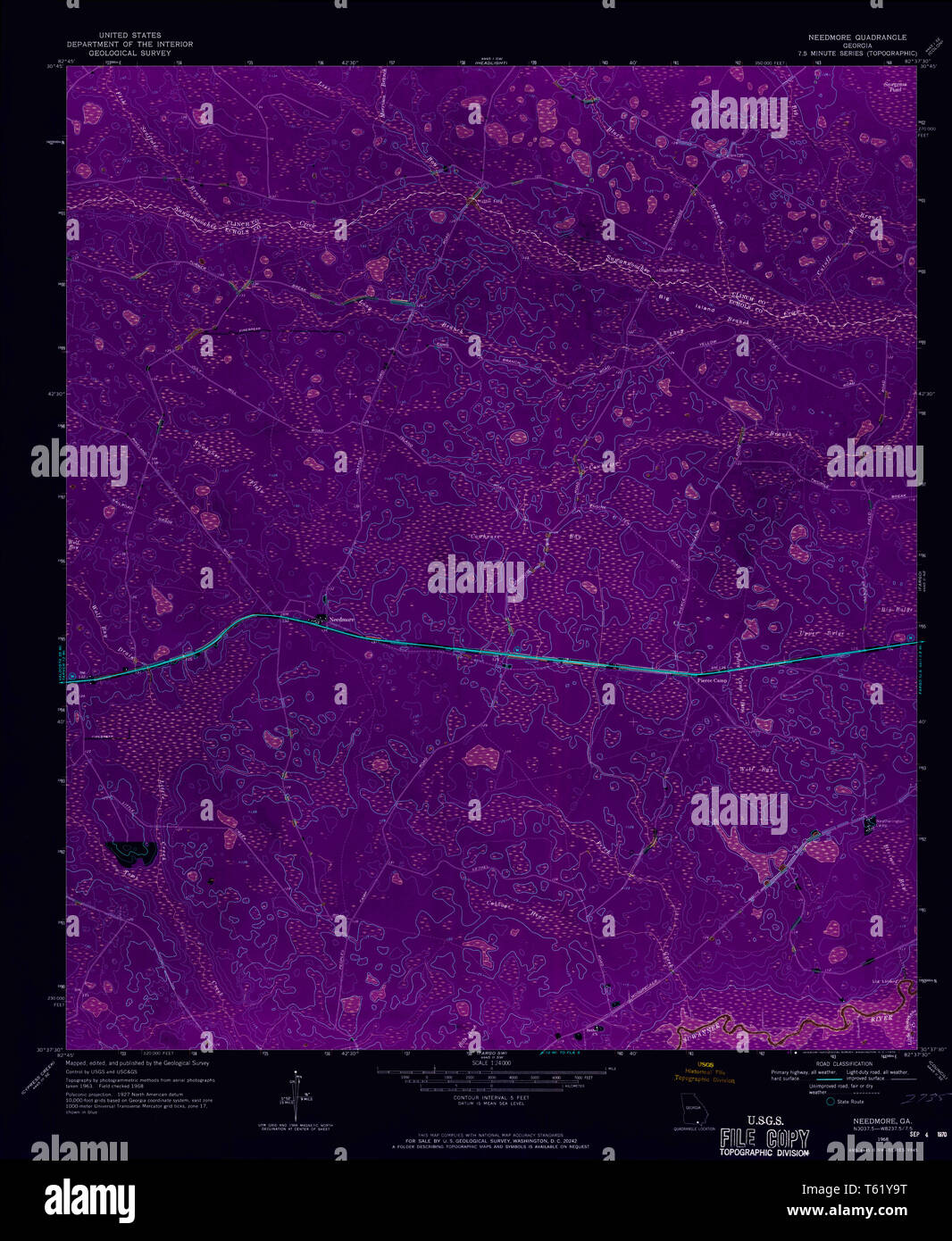Map of needmore hi-res stock photography and images - Alamy