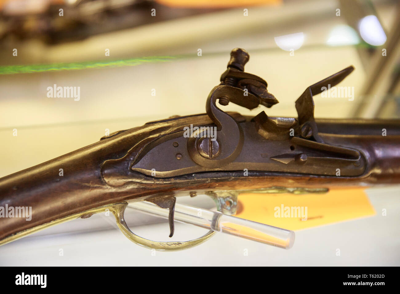 A Dutch Type III musket made between 1750 and 1770 which fired the ...