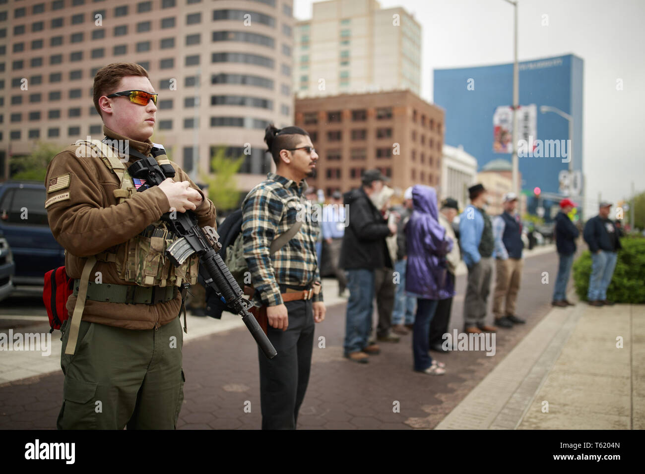 Indianapolis, Indiana, USA. 27th Apr, 2019. Members of the AAF III ...