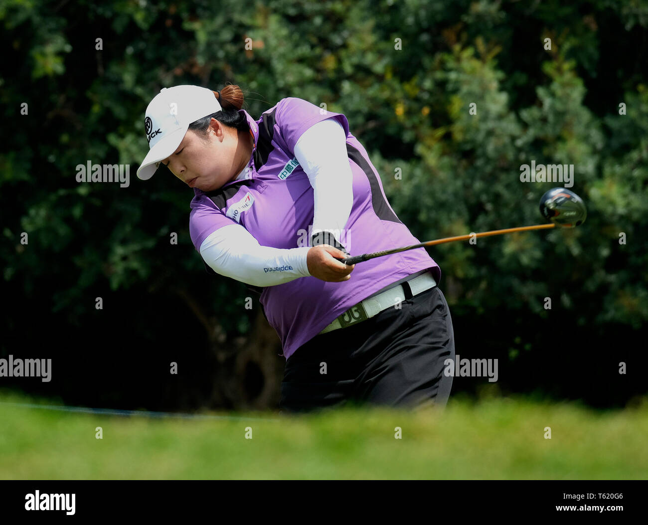 Los Angeles, USA. 27th Apr, 2019. Feng Shanshan of China competes ...