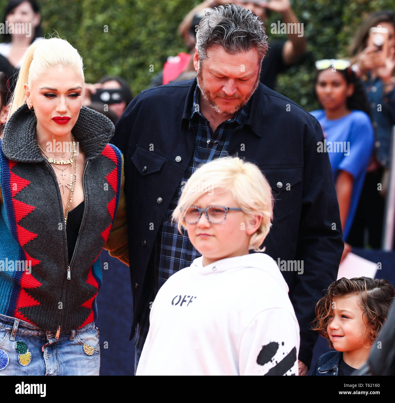 LOS ANGELES, CALIFORNIA, USA - APRIL 27: Gwen Stefani, Blake Shelton ...