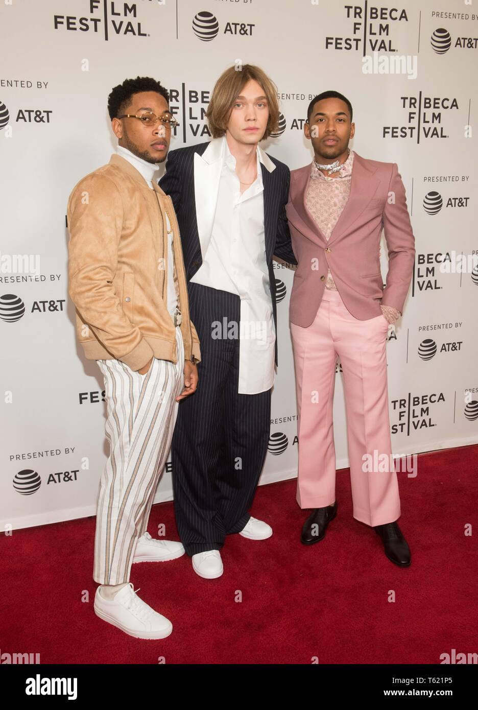 New York, USA. 27th Apr 2019. Jacob Latimore, Charlie Plummer and ...
