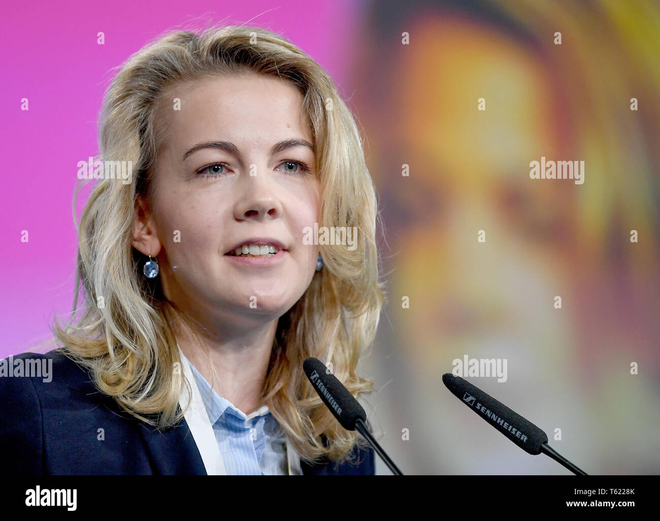 Berlin, Germany. 28th Apr, 2019. Linda Teuteberg, FDP General Secretary ...