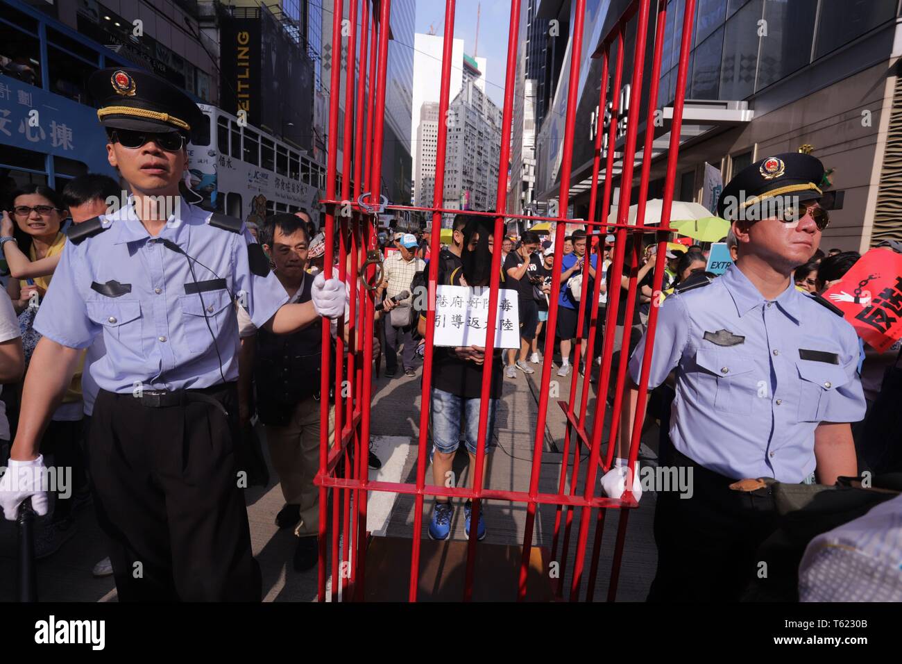 Police hong kong parade hi-res stock photography and images - Alamy