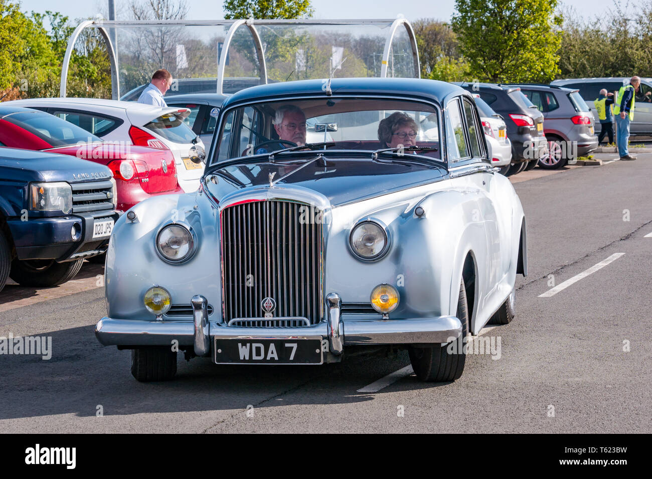 East Lothian, UK. 28 April 2019. Classic Car Tour: North Berwick Rotary ...
