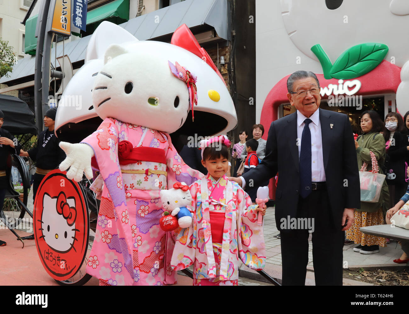 Tokyo, Japan. 27th Apr, 2019. Japanese character giant Sanrio president ...