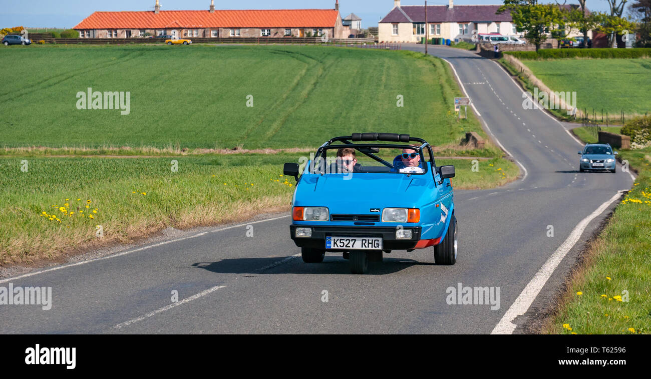 East Lothian, UK. 28 April 2019. Classic Car Tour: North Berwick Rotary ...