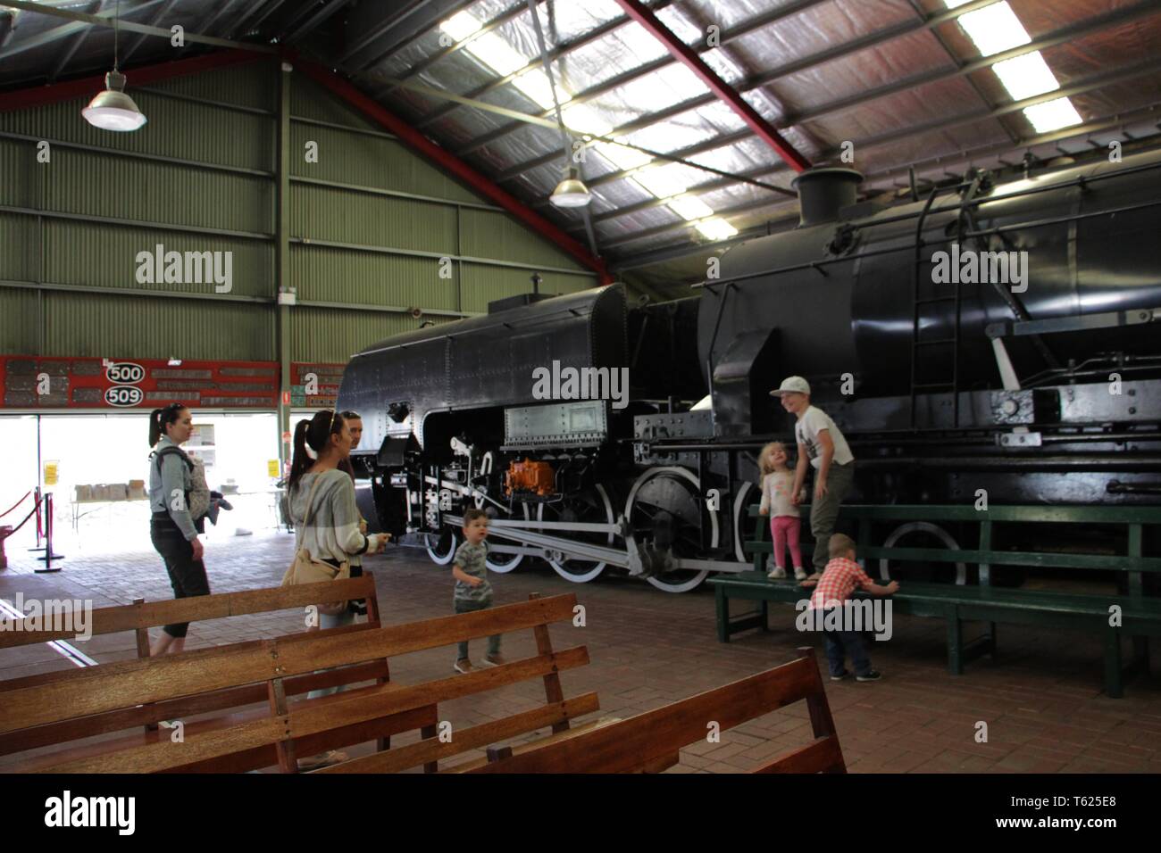 Adelaide, Australia. 27th Apr, 2019. Visitors are seen at the National ...