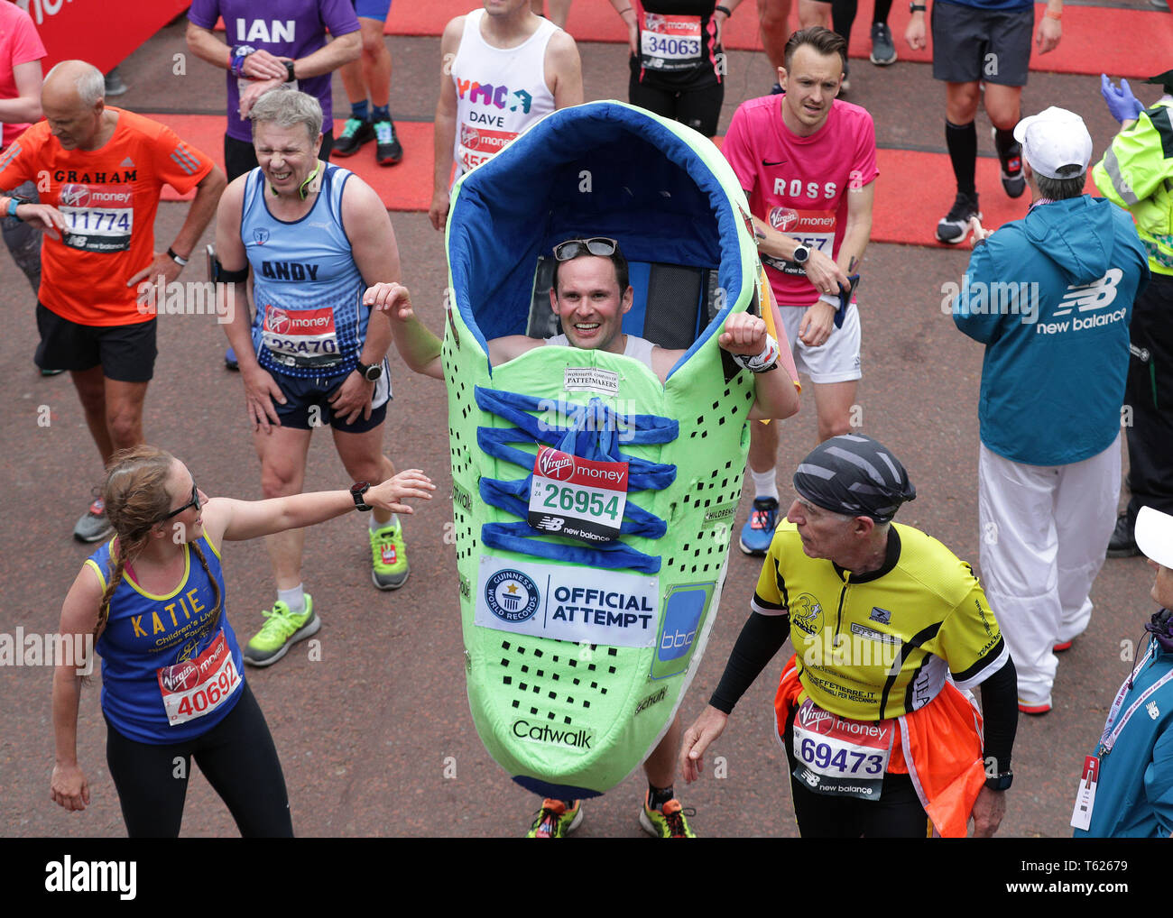 London, UK. 28th Apr, 2019. The 2019 Virgin London Marathon; Marathon ...