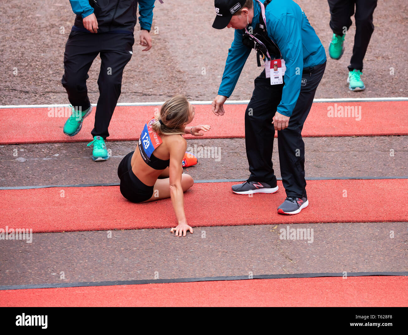 London, UK. 28th April 2019, British Athlete Hayley Carruthers ...