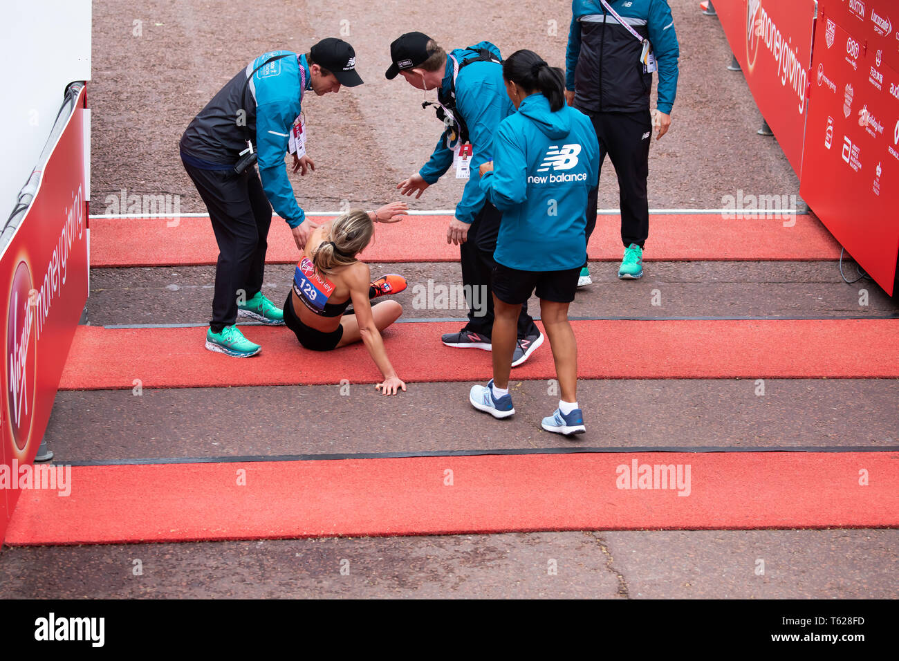 London, UK. 28th April 2019, British Athlete Hayley Carruthers ...