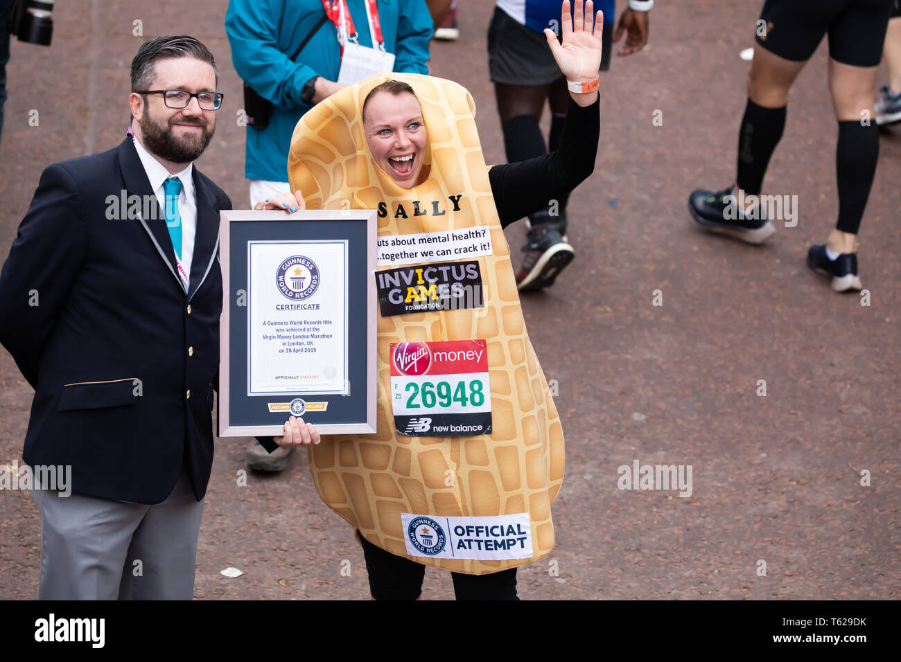 London,UK,28th April 2019, Sally Orange completes The 39th London ...