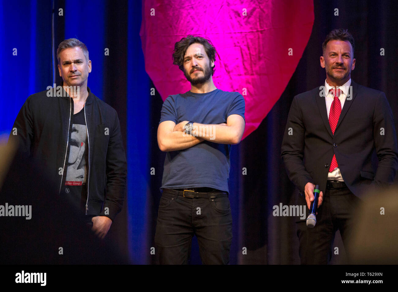 Bonn, Germany. 26th Apr, 2019. Manou Lubowski, Toby Sebastian and Craig ...