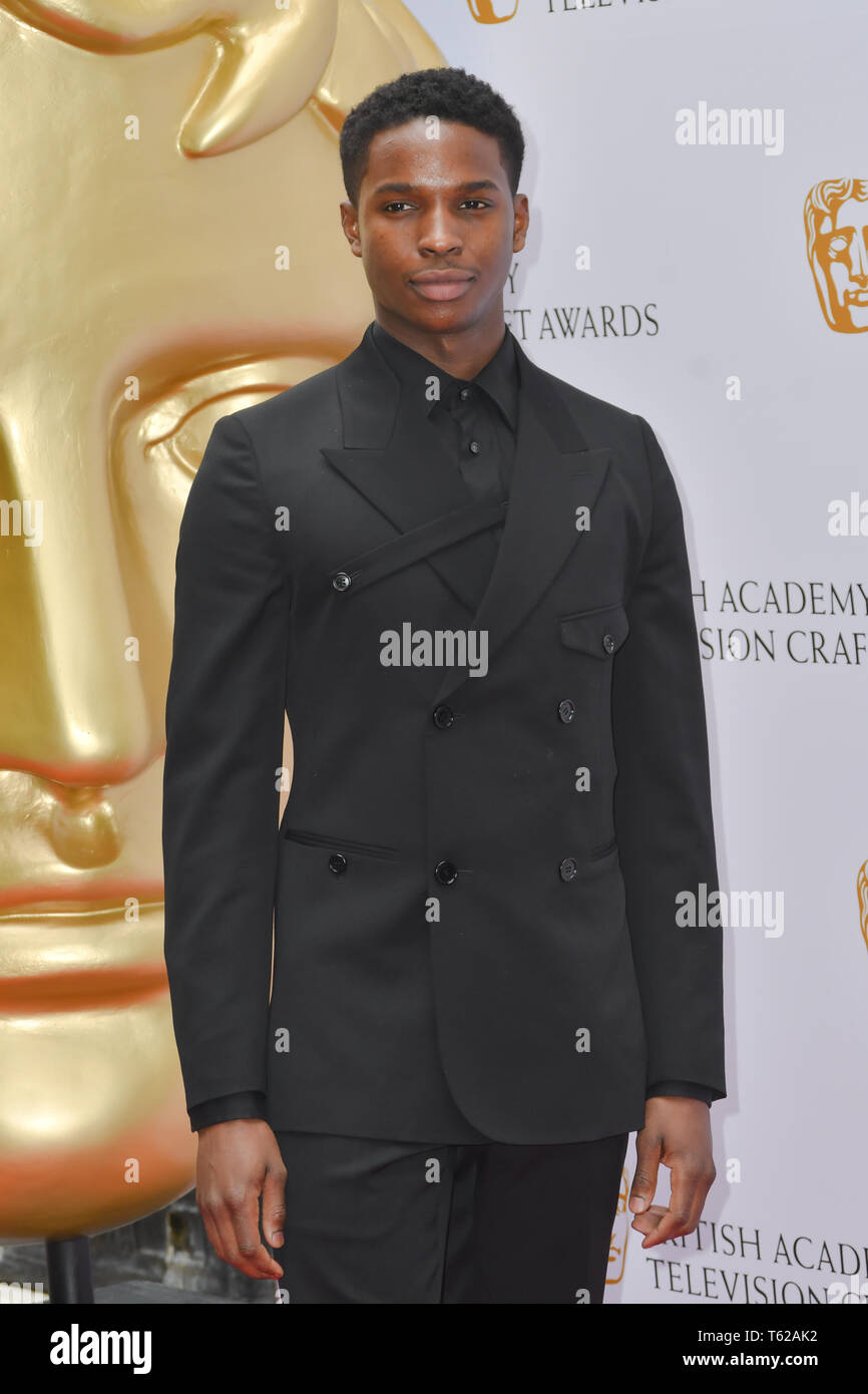 London, UK. 28th Apr, 2019. Malachi Kirby Arrivers at the British ...