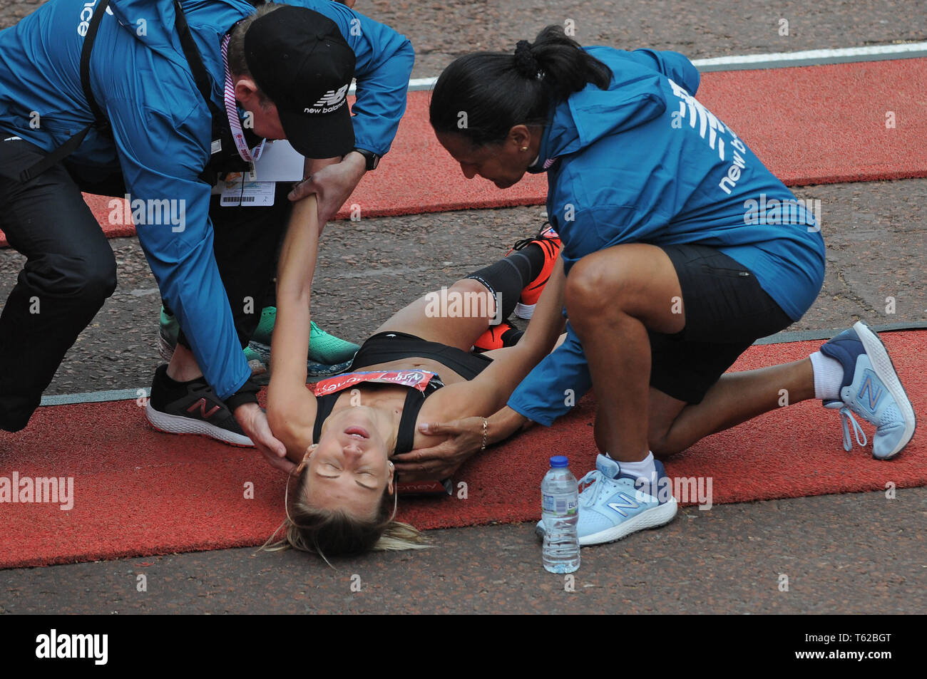 London, UK. 28th Apr, 2019. Hayley Carruthers GB elite women runner ...