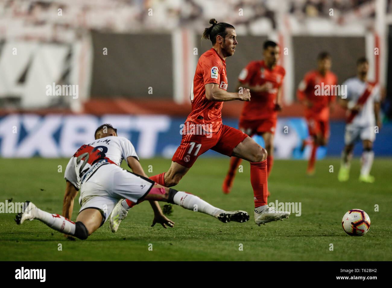 Campo de Futbol de Vallecas, Madrid, Spain. 28th Apr, 2019. La Liga ...