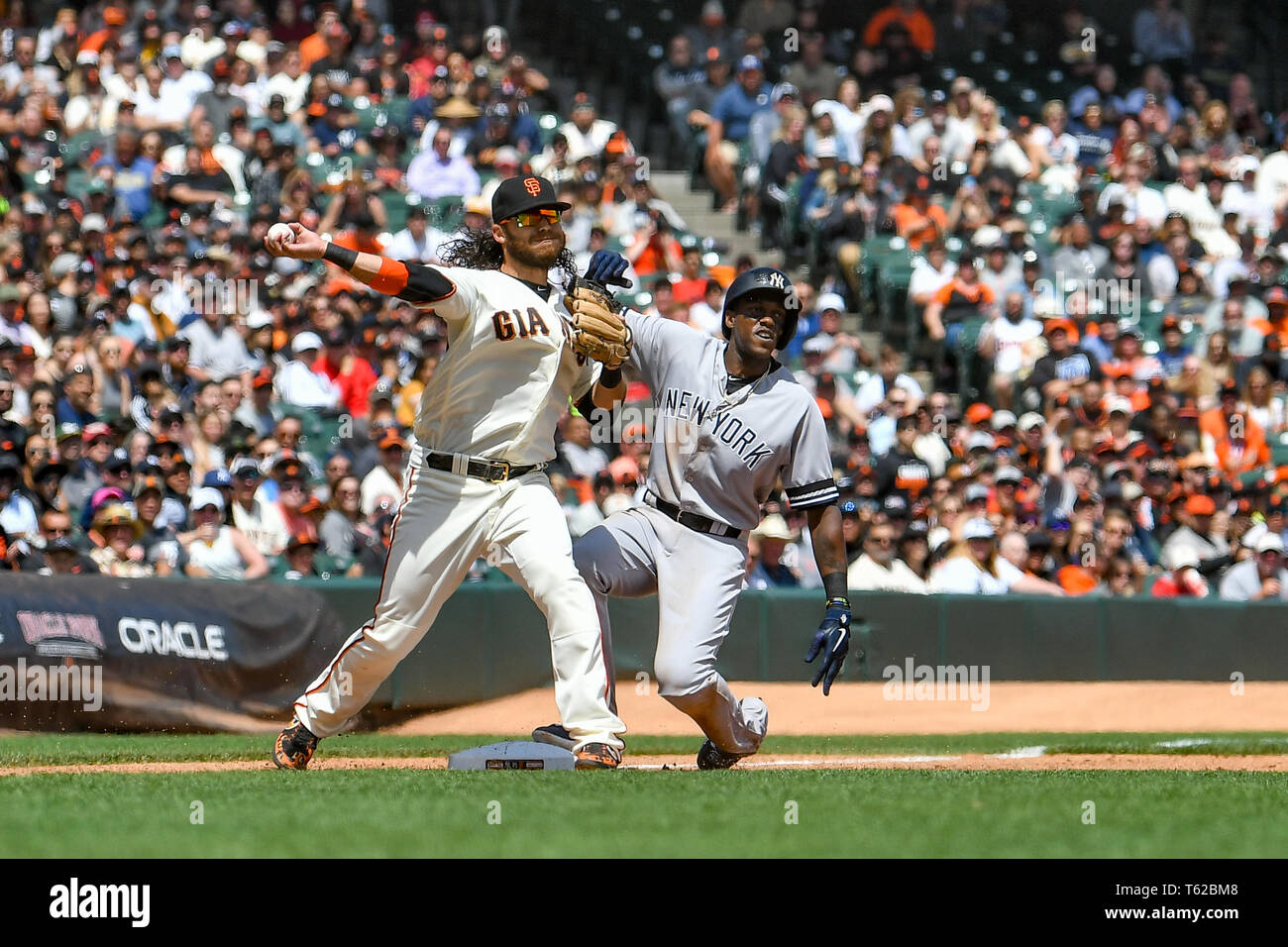 San Francisco, California, USA. 27th Apr, 2019. San Francisco Giants ...