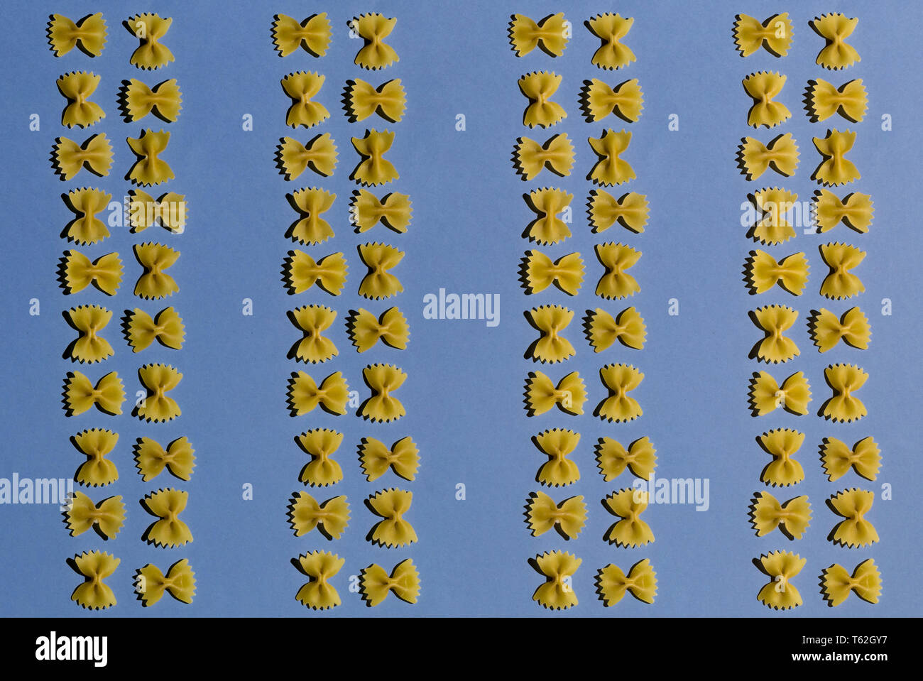 Geometric composition of macaroni.exercises for brain, mind, top view ...