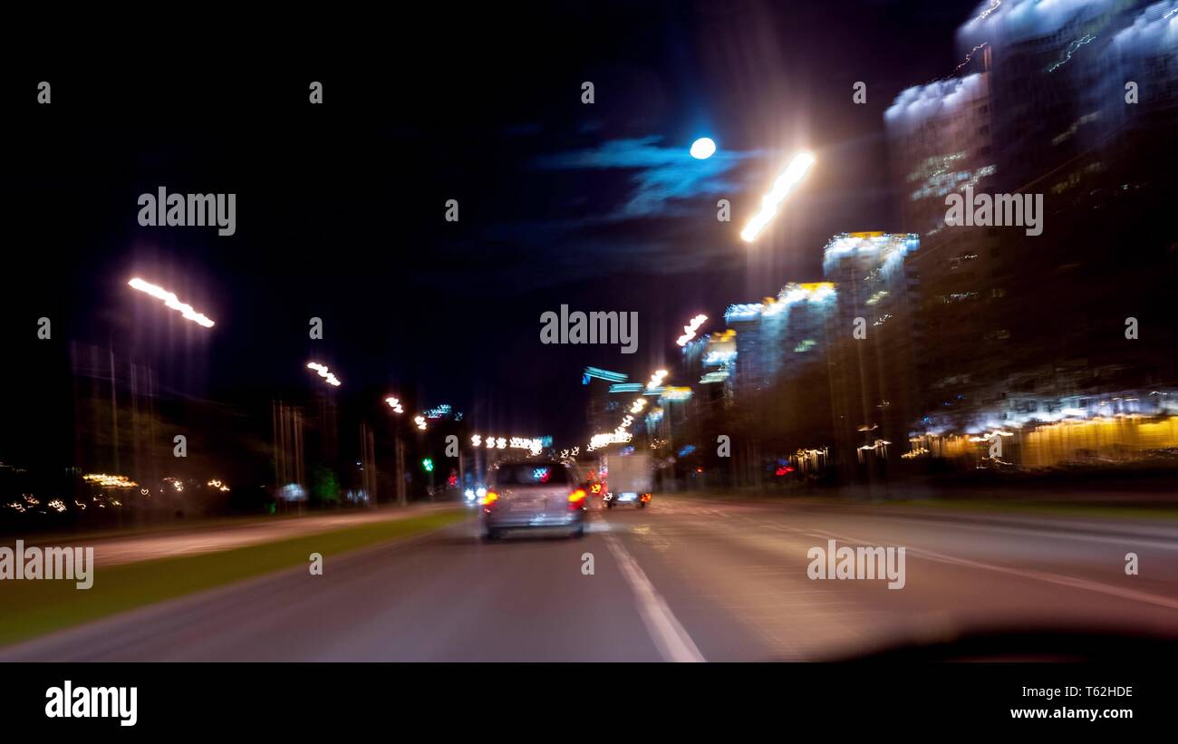 Time lapse road traffic jam hi-res stock photography and images - Alamy