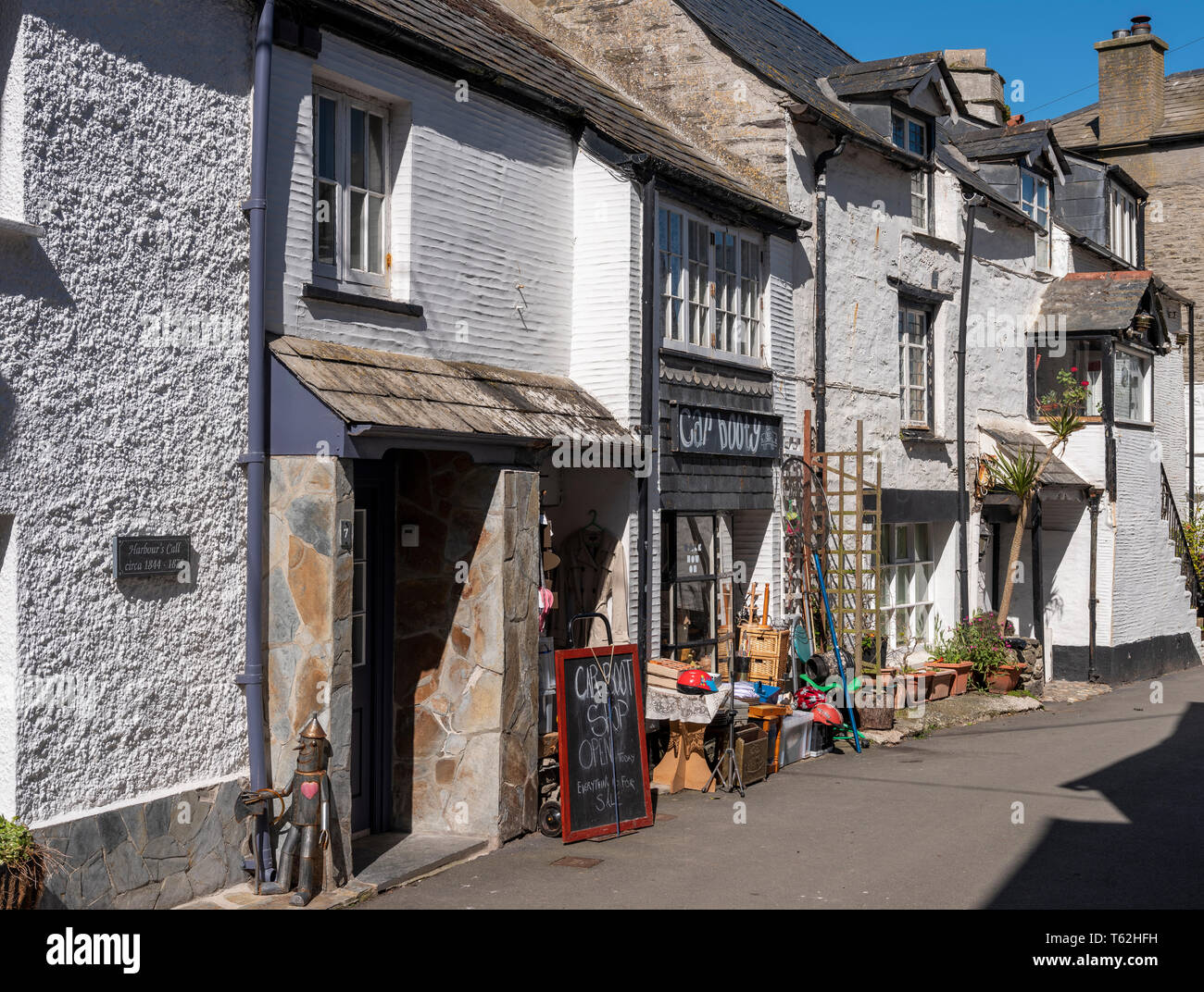 Polperro, pretty Cornish Village Stock Photo - Alamy