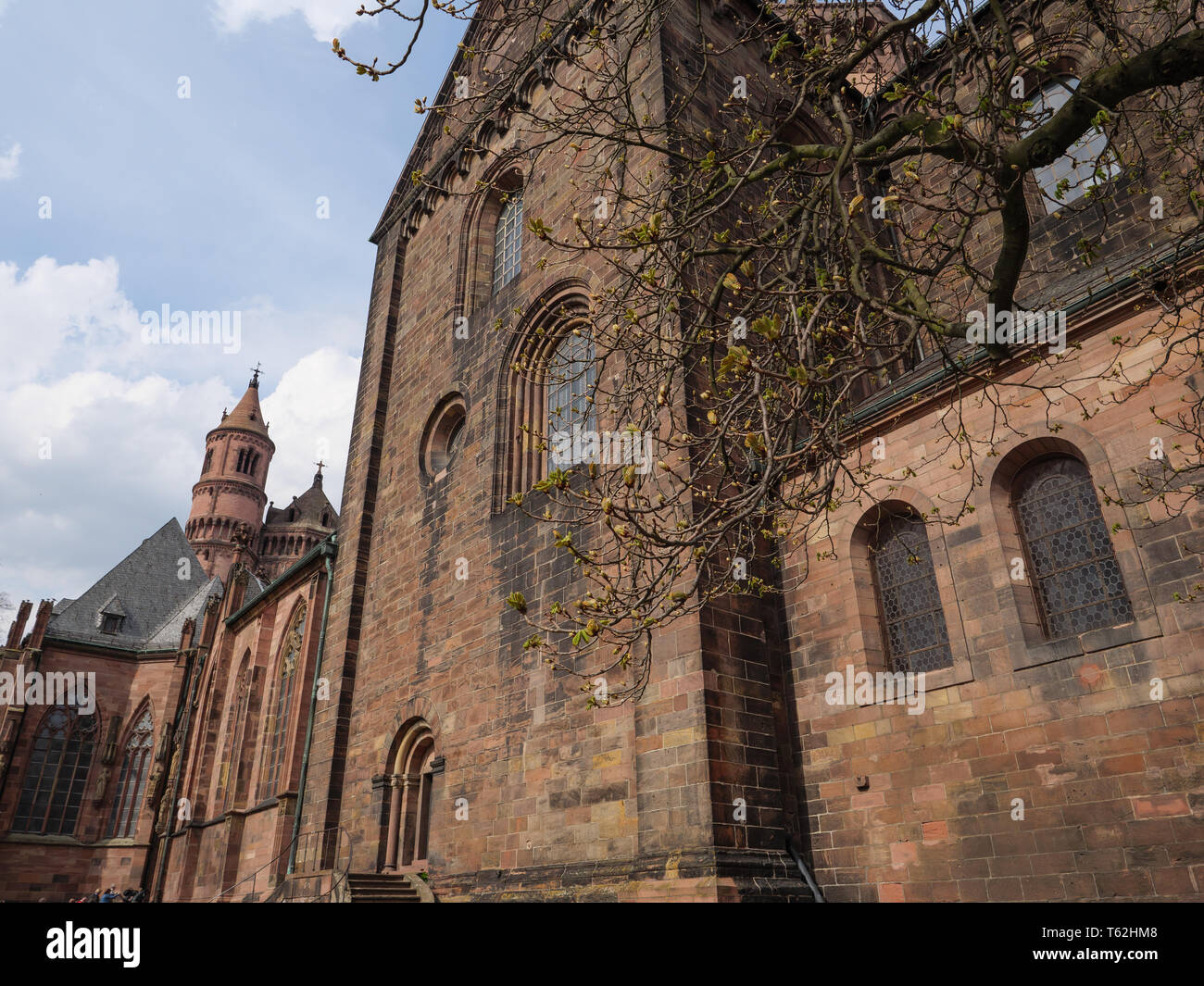 the cathedral of Worms in Germany Stock Photo - Alamy
